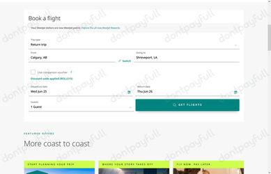 30% Off WestJet Discount Codes, Coupon Codes, Sep 2025