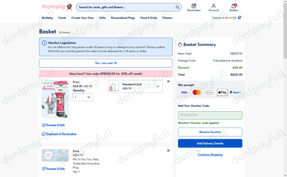 Moonpig Discount Codes - Get 100% Off in November 2025