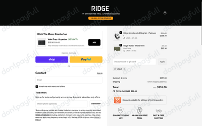 30% Off The Ridge Wallet Coupon Codes, Discount Codes