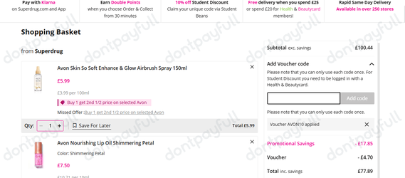 Superdrug Discount Codes - Get 20% Off in January 2026