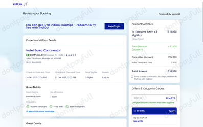 IndiGo Promo Codes - 25% Off Coupon January 2026
