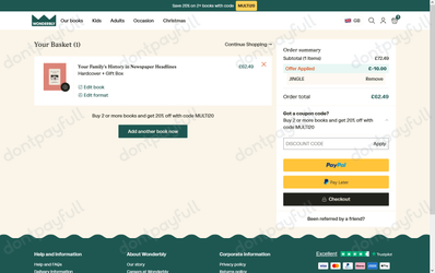 Wonderbly Discount Codes - Get 30% Off in December 2025
