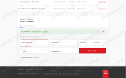 Emirates Discount Codes - 25% Off Coupon January 2026