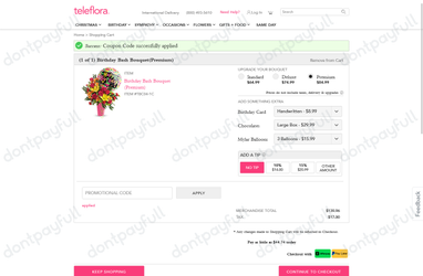 Teleflora Promo Codes - 25% Off Coupon January 2026