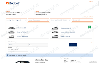 Budget Car Rental Coupons - Get 40% Off in January 2026